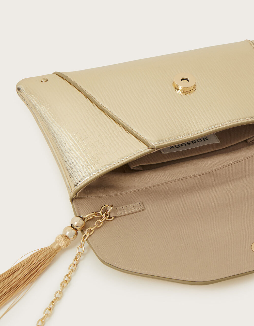 Metallic Ripple Clutch Bag | Bags & Purses | Monsoon UK.