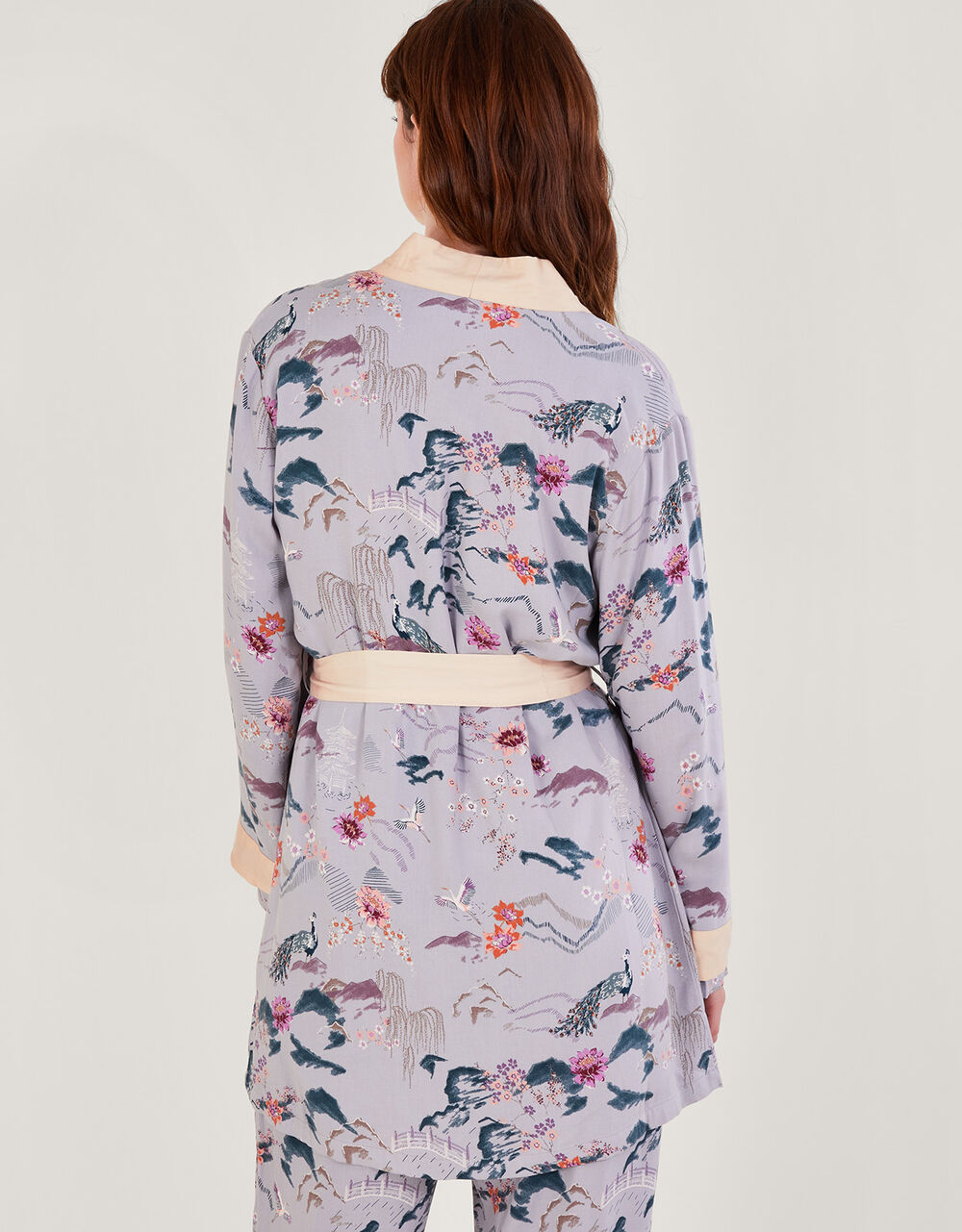 Bianca Print Robe Purple | Pyjamas | Monsoon UK.