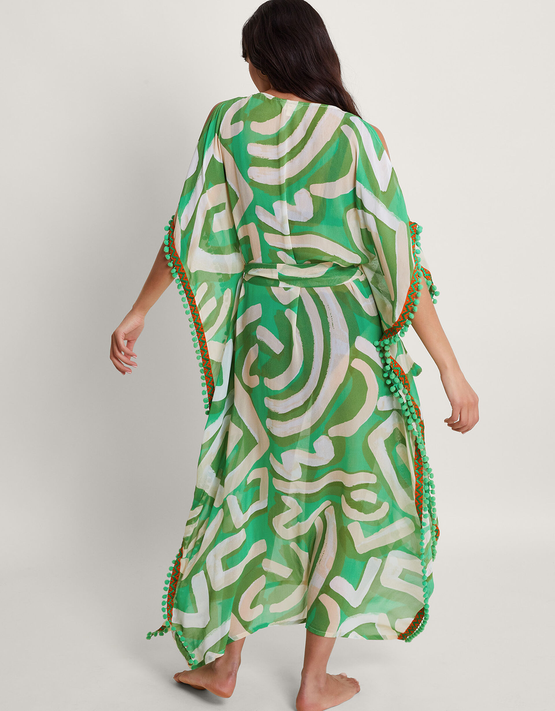 Posy Print Maxi Kaftan Green | Kaftans & Kimonos | Monsoon UK.