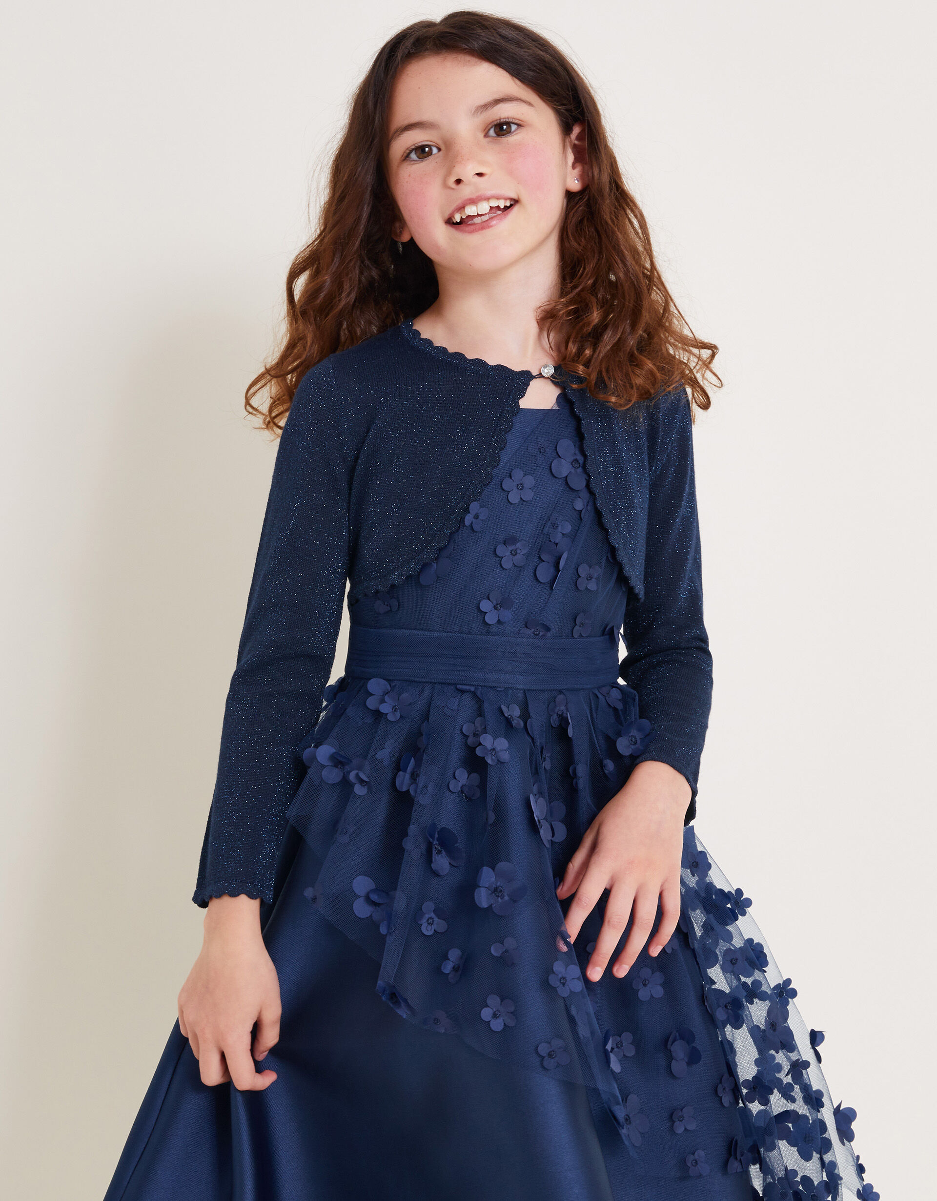 Niamh Cardigan Blue | Girls' Cardigans | Monsoon UK.