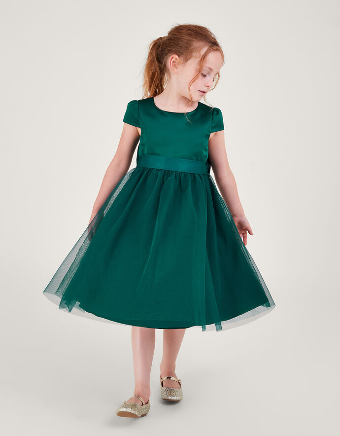 Tulle Bridesmaid Dress Green | Girls' Dresses | Monsoon UK.