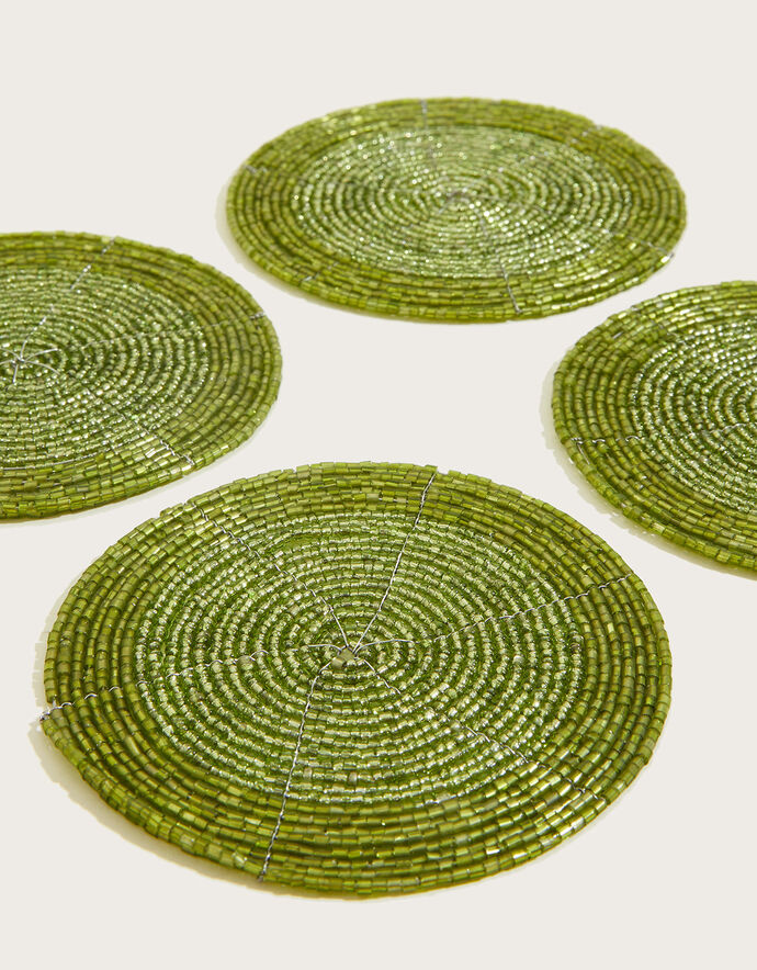 Beaded Coasters 4 Pack | Decorations | Monsoon UK.