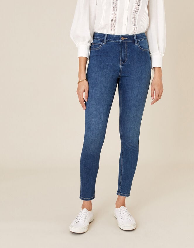 Iris Regular-Length Skinny Jeans Blue | Trousers & Leggings | Monsoon UK.