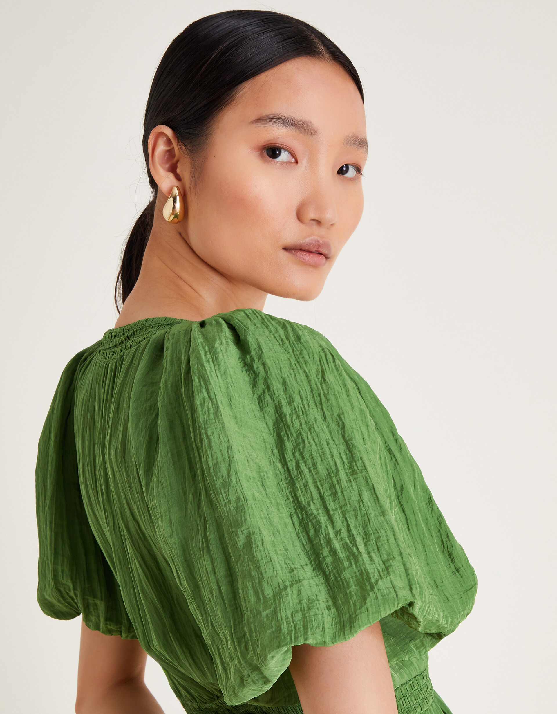 Lydia Tea Dress Green | Day Dresses | Monsoon UK.