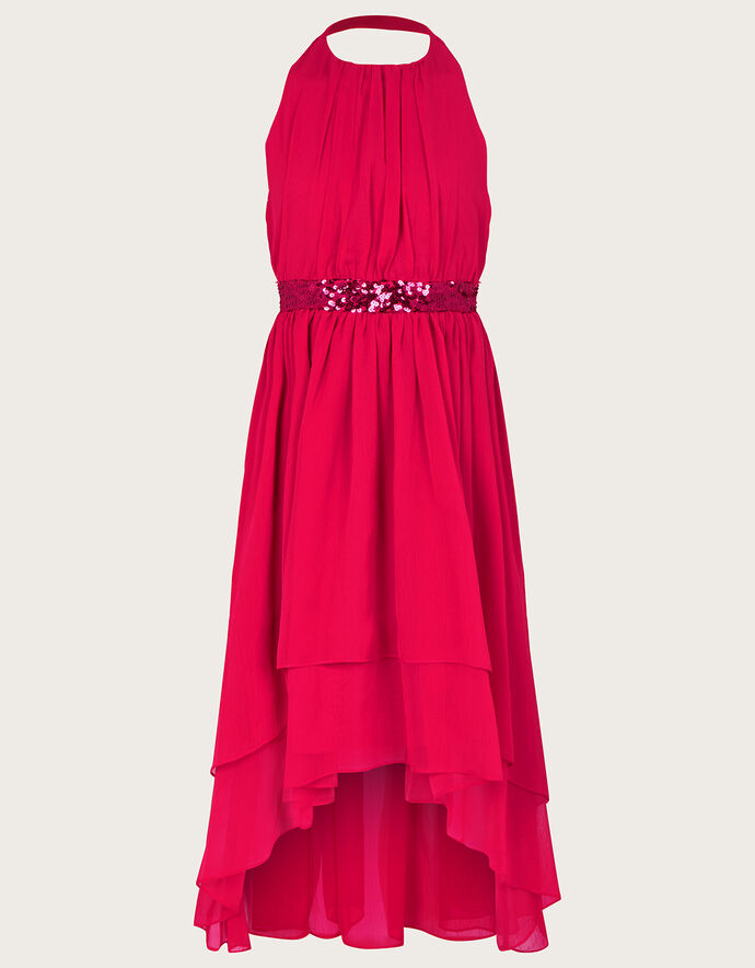 Hayley Halter Neck Prom Dress Red