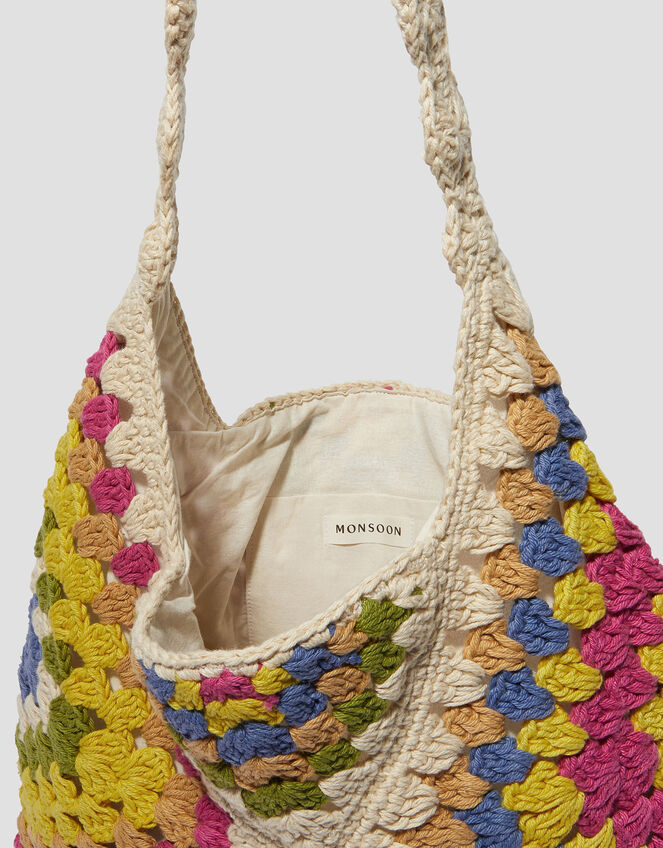 Mae Crochet Shopper Bag | Accessories | Monsoon UK.