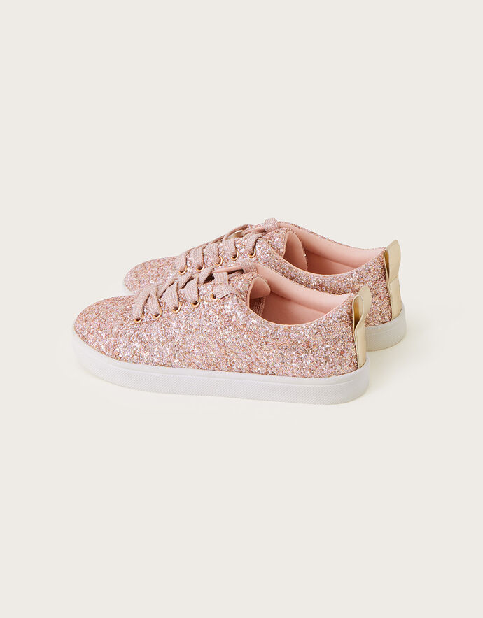 Mixed Glitter Trainers Gold