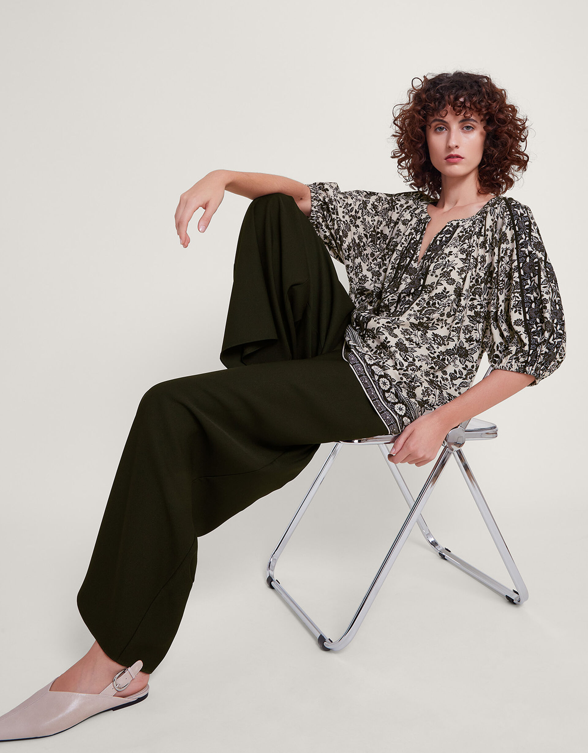 Holly Heritage Top Black | Blouses & Shirts | Monsoon UK.