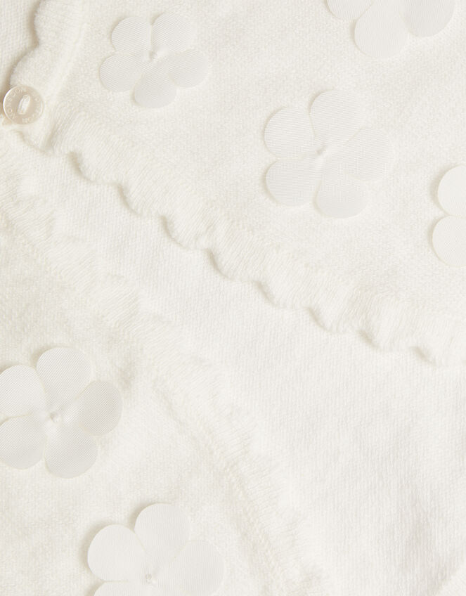 3D Petal Cardigan Ivory | Girls' Cardigans | Monsoon UK.