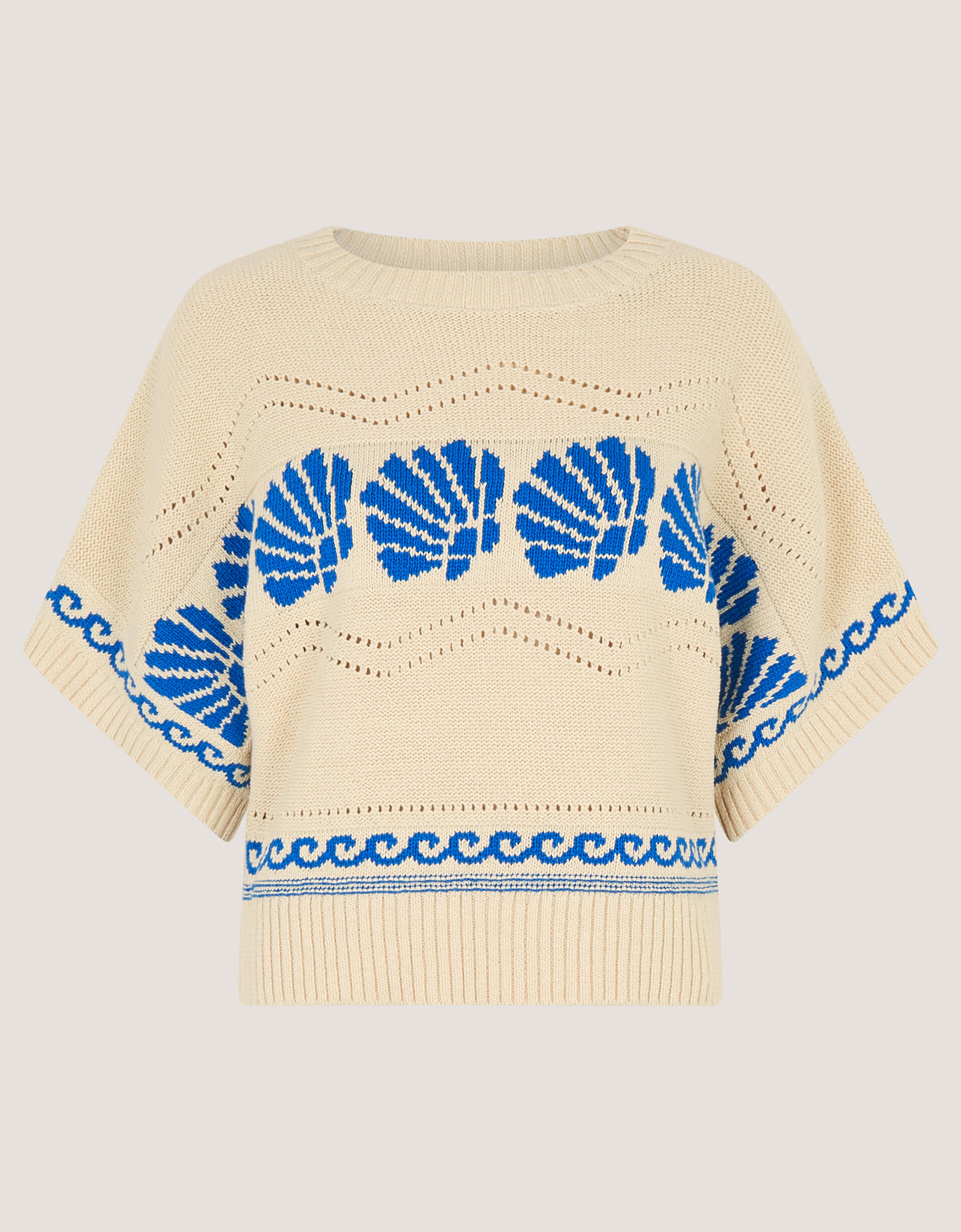 Safi Shell Knit Jumper Ivory | Jumpers | Monsoon UK.