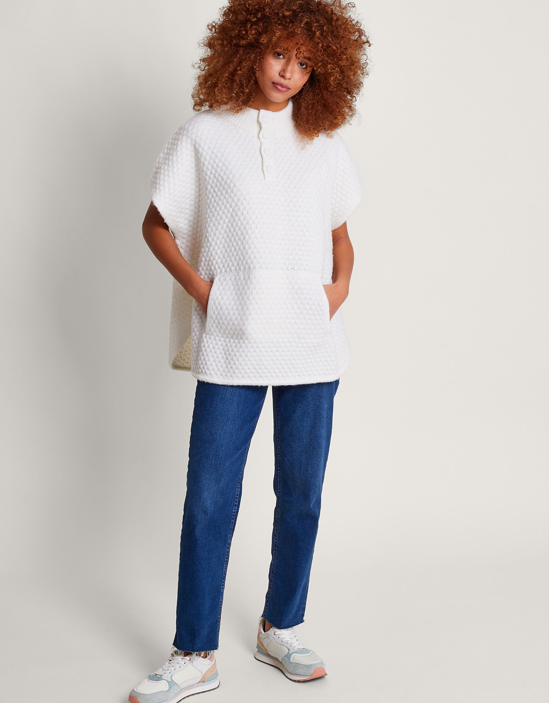 Shay Quilted Stitch Poncho