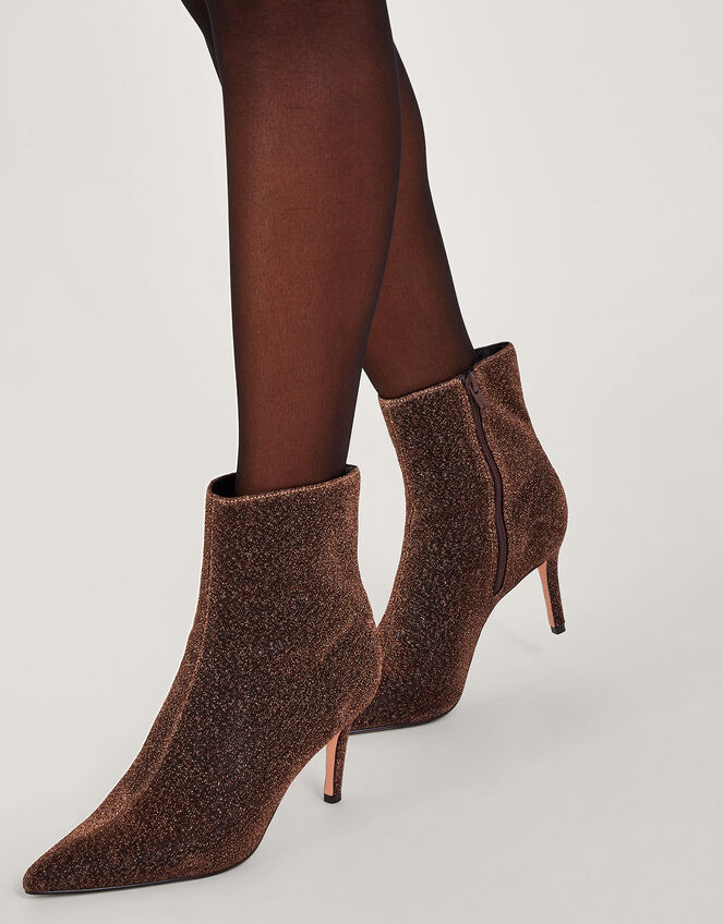 Glitter Boots Bronze | Women's Shoes | Monsoon UK.