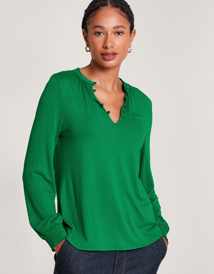 Polly Plain Top Green