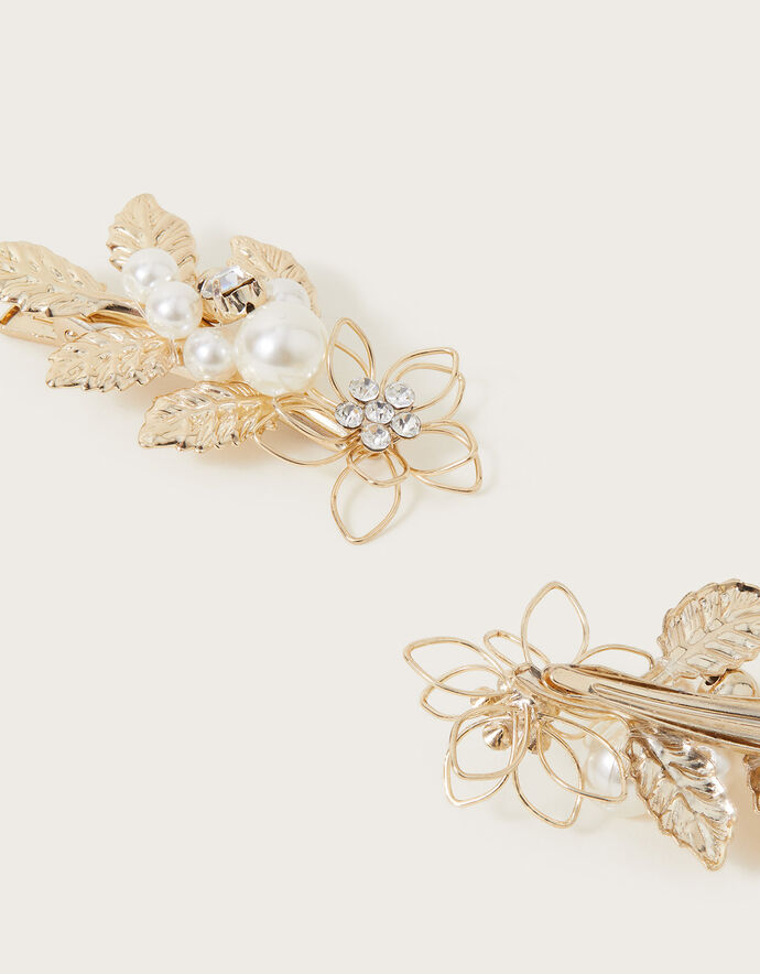 Leaf Wire Flower Clips Set of Two | Girls' Hair Accessories | Monsoon UK.