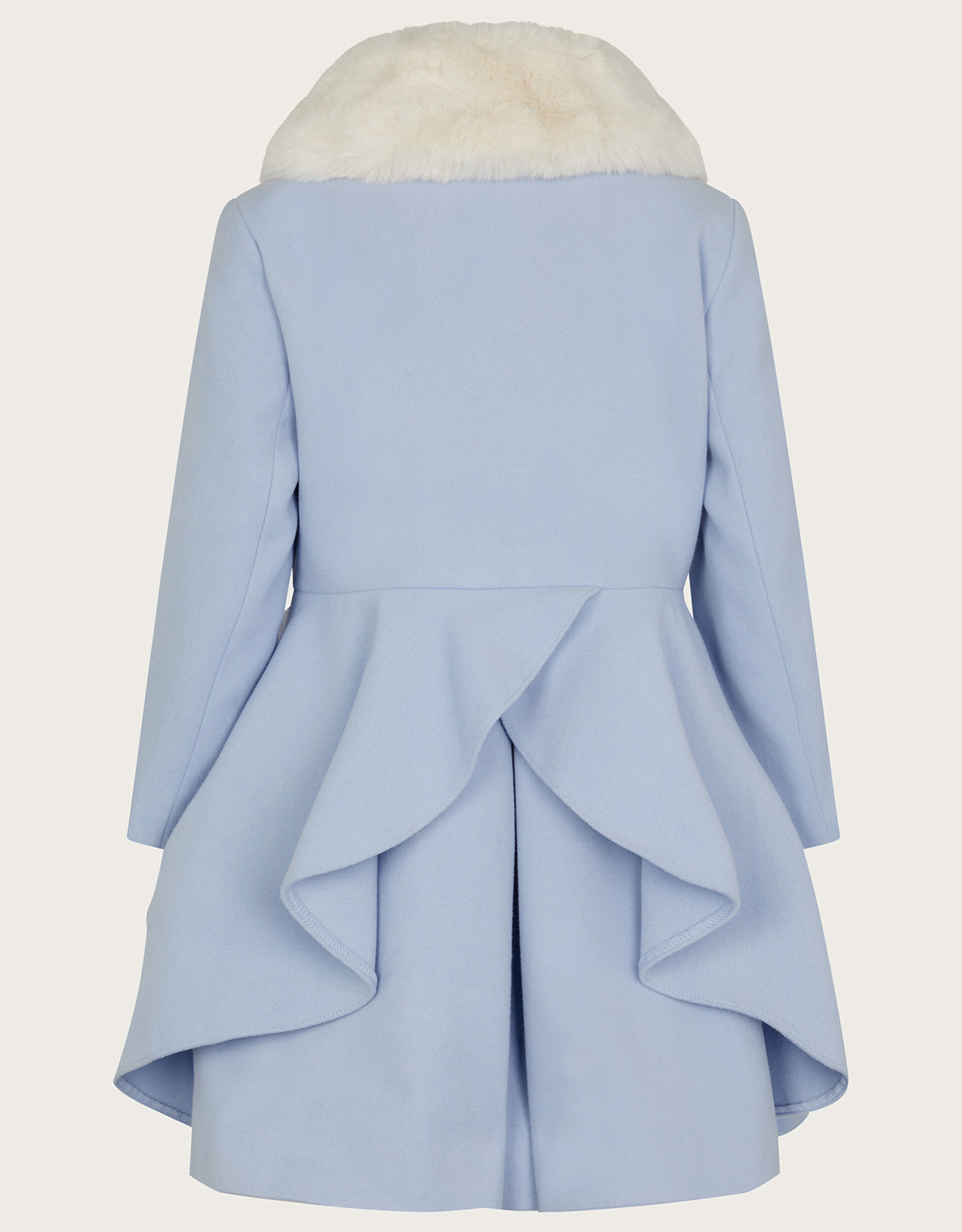 Skirted Twirl Smart Coat Blue | Girls' Coats & Jackets | Monsoon UK.
