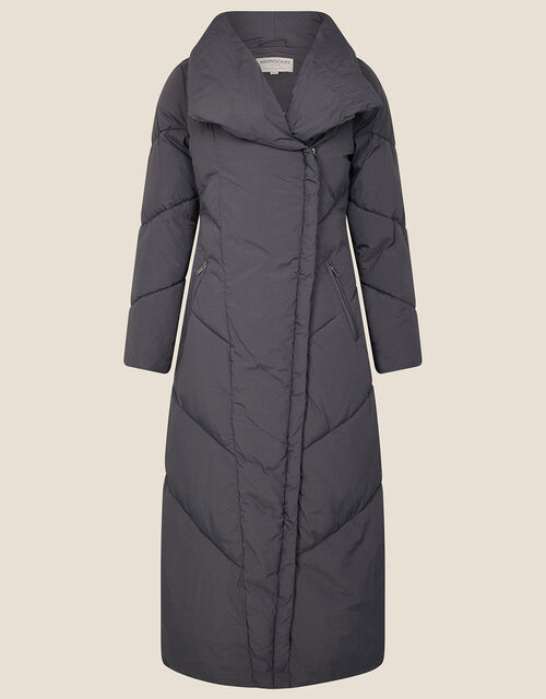 Mackenzie Padded Maxi Coat Grey | Women's Coats | Monsoon UK.