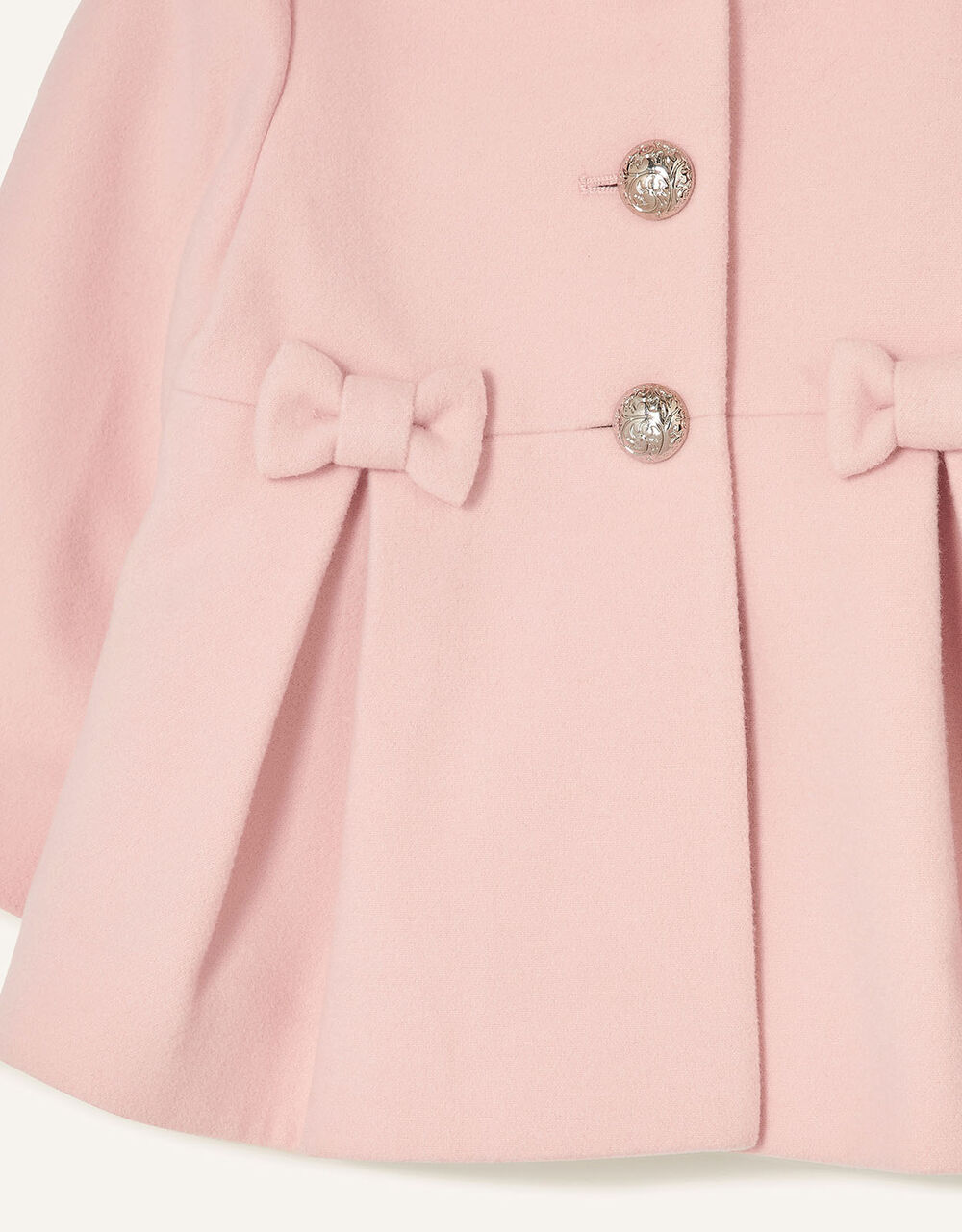 Baby Bow Hooded Coat Pink | Coats & Jackets | Monsoon UK.