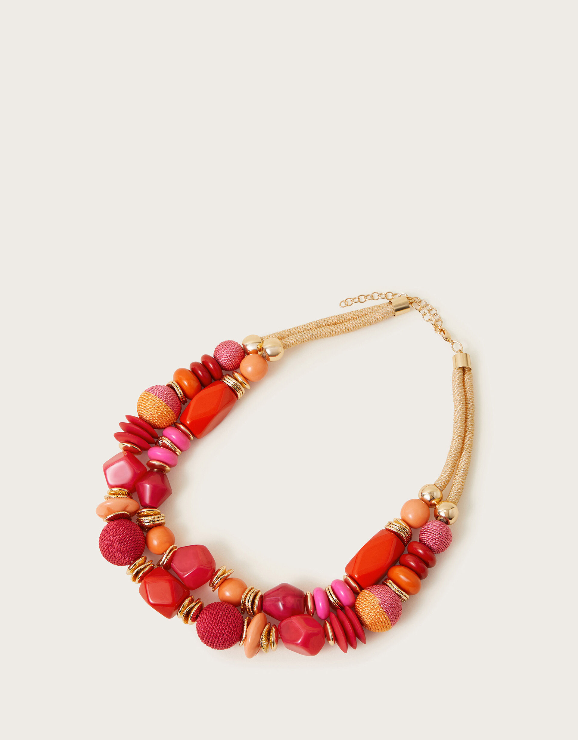 Woven Beaded Necklace | Accessories | Monsoon UK.