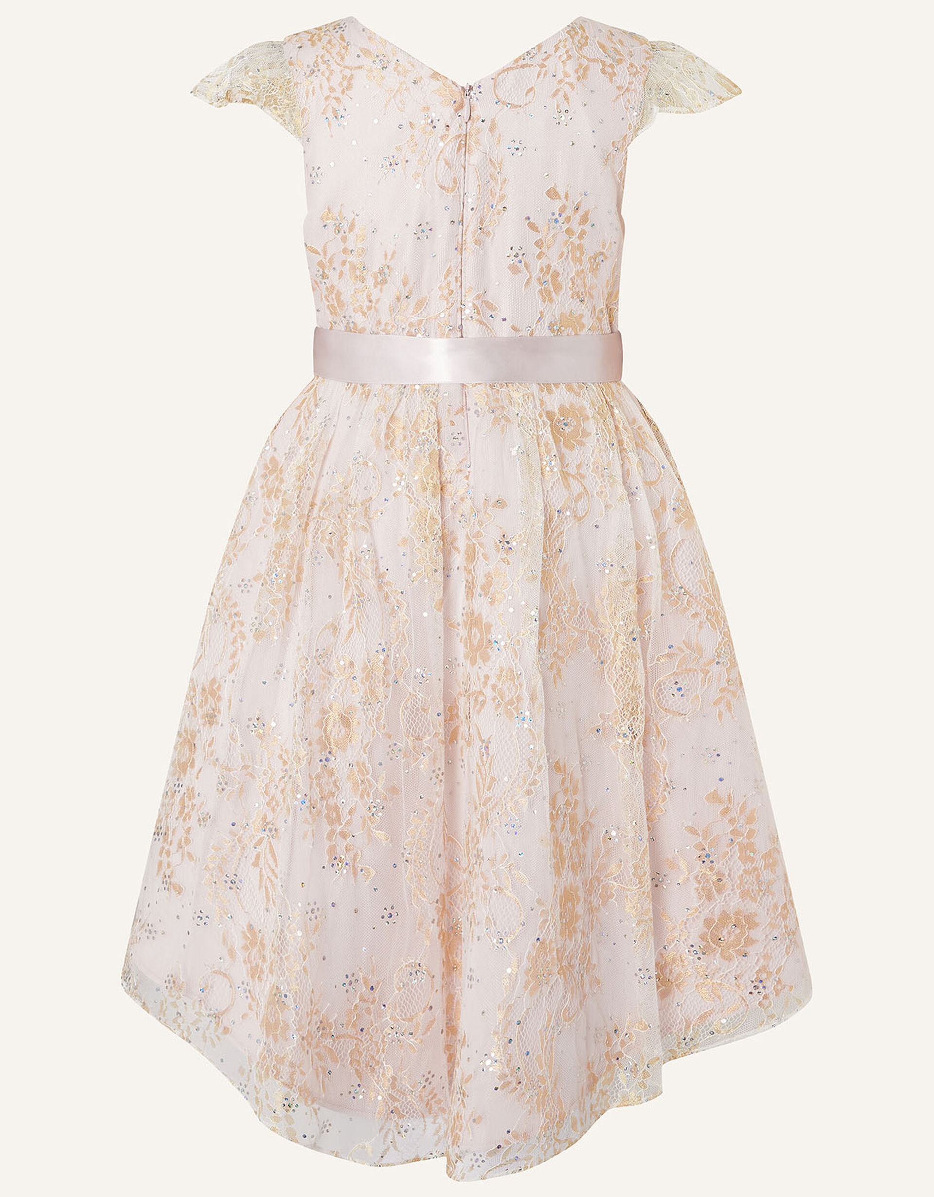 Sparkle Lace Dress Pink