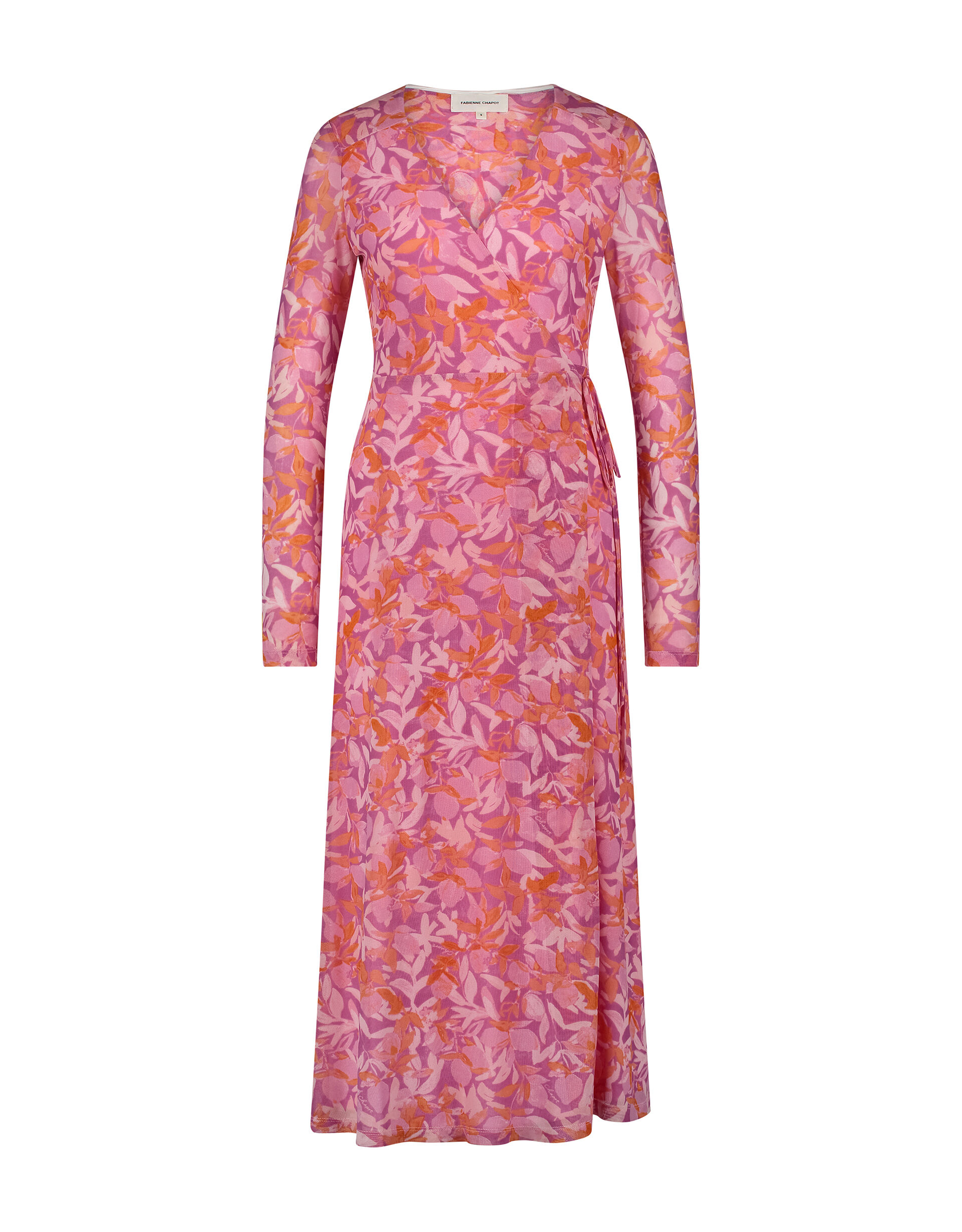 Fabienne Chapot Natty Wrap Midi Dress Pink