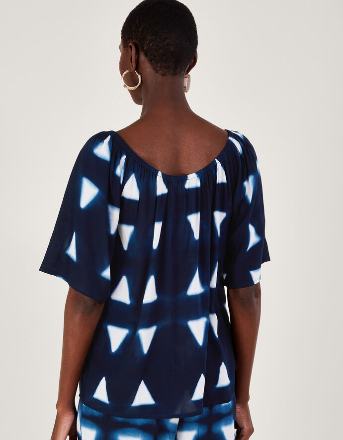 Batik Triangle Top Blue | Tops & T-shirts | Monsoon UK.