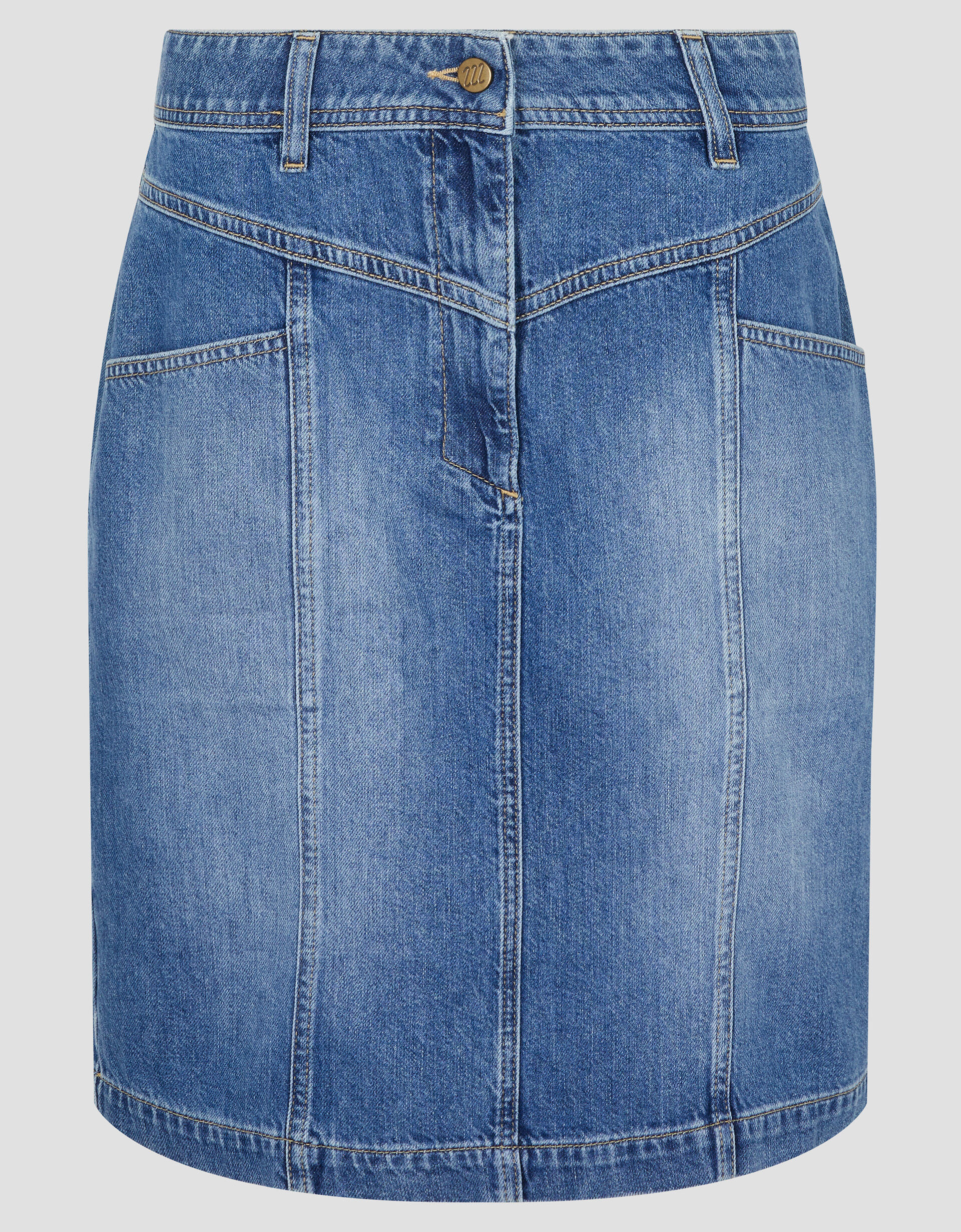 Anisa Denim Mini Skirt Blue