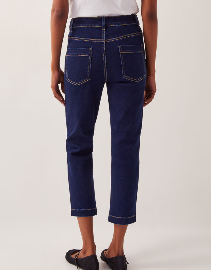 Idabella Cropped Jeans Blue | Trousers & Leggings | Monsoon UK.