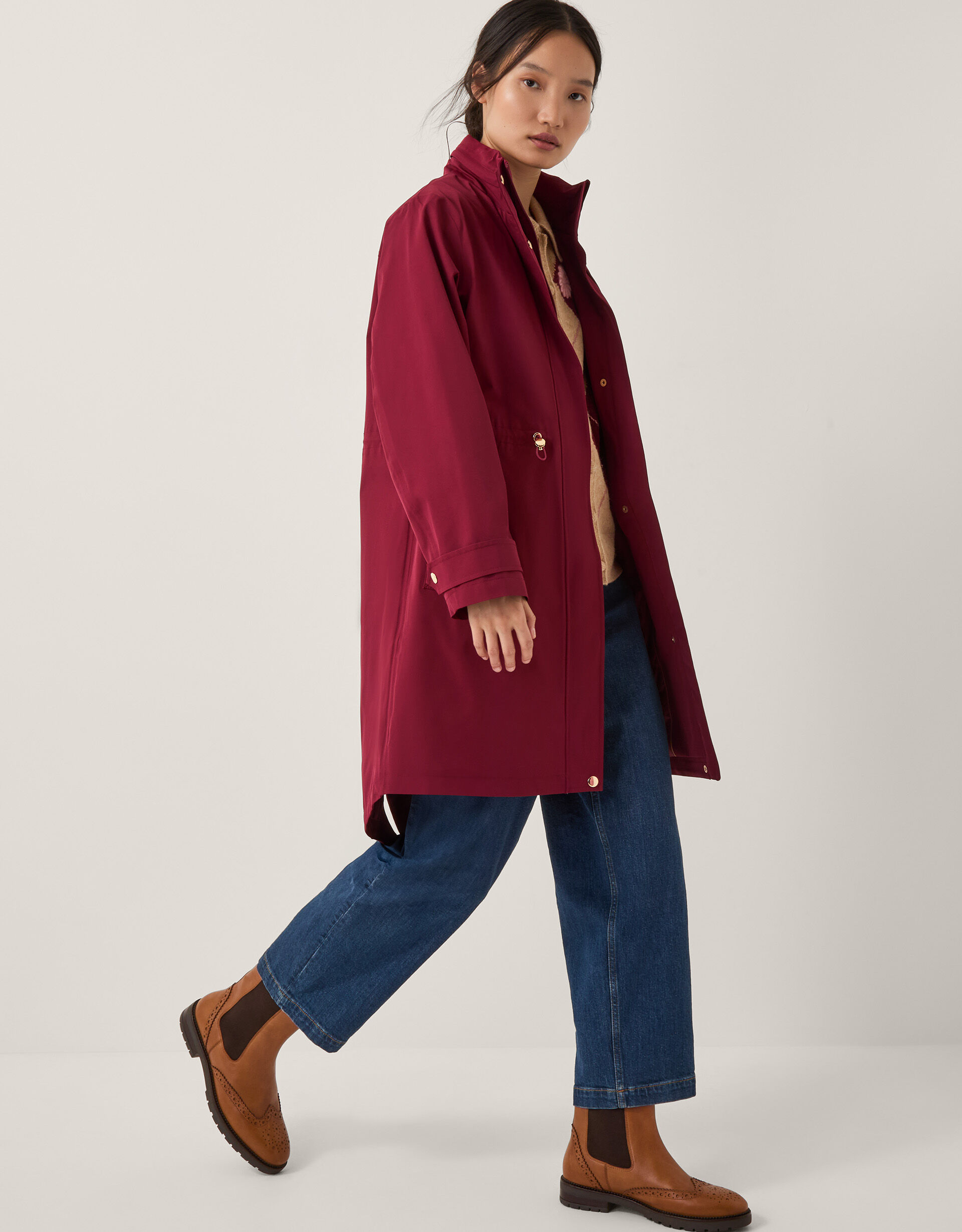 Ada Waterproof Raincoat Red | Women's Coats | Monsoon UK.