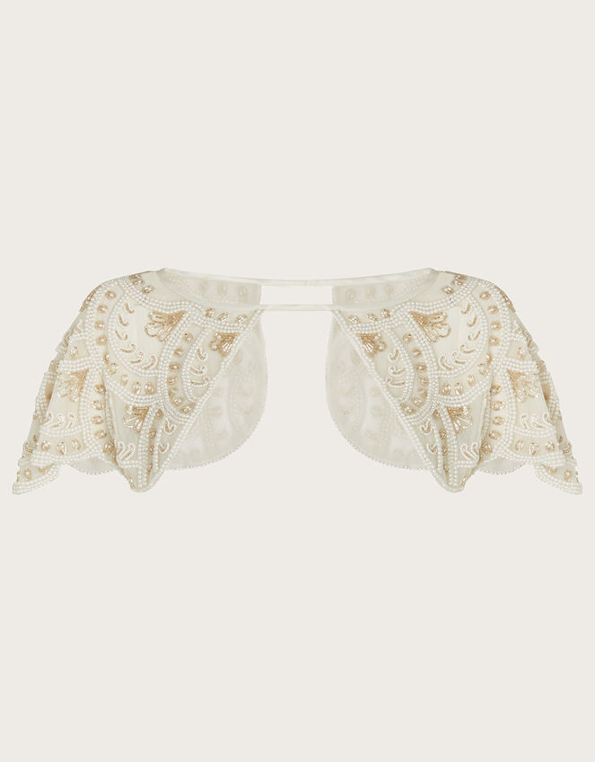 Embellished Bridal Shoulder Cape Ivory | Scarves | Monsoon UK.