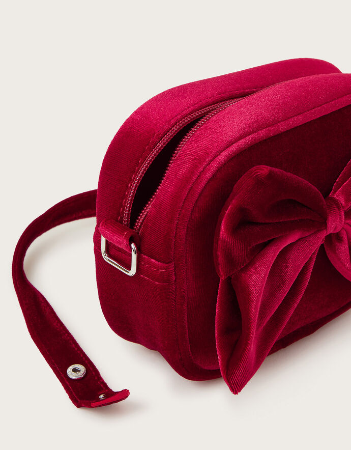 Velvet Bow Bag | Accessories | Monsoon UK.
