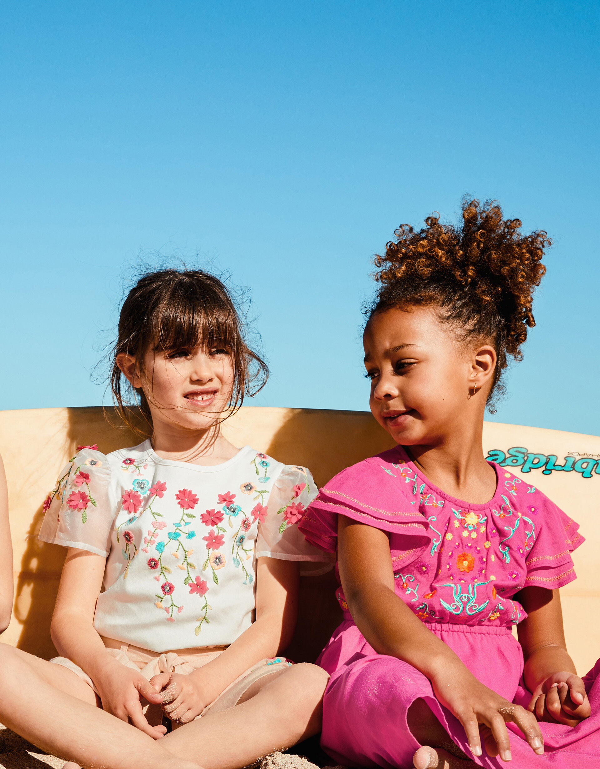 Floral Embroidered Top White | Girls' Tops & T-shirts | Monsoon UK.
