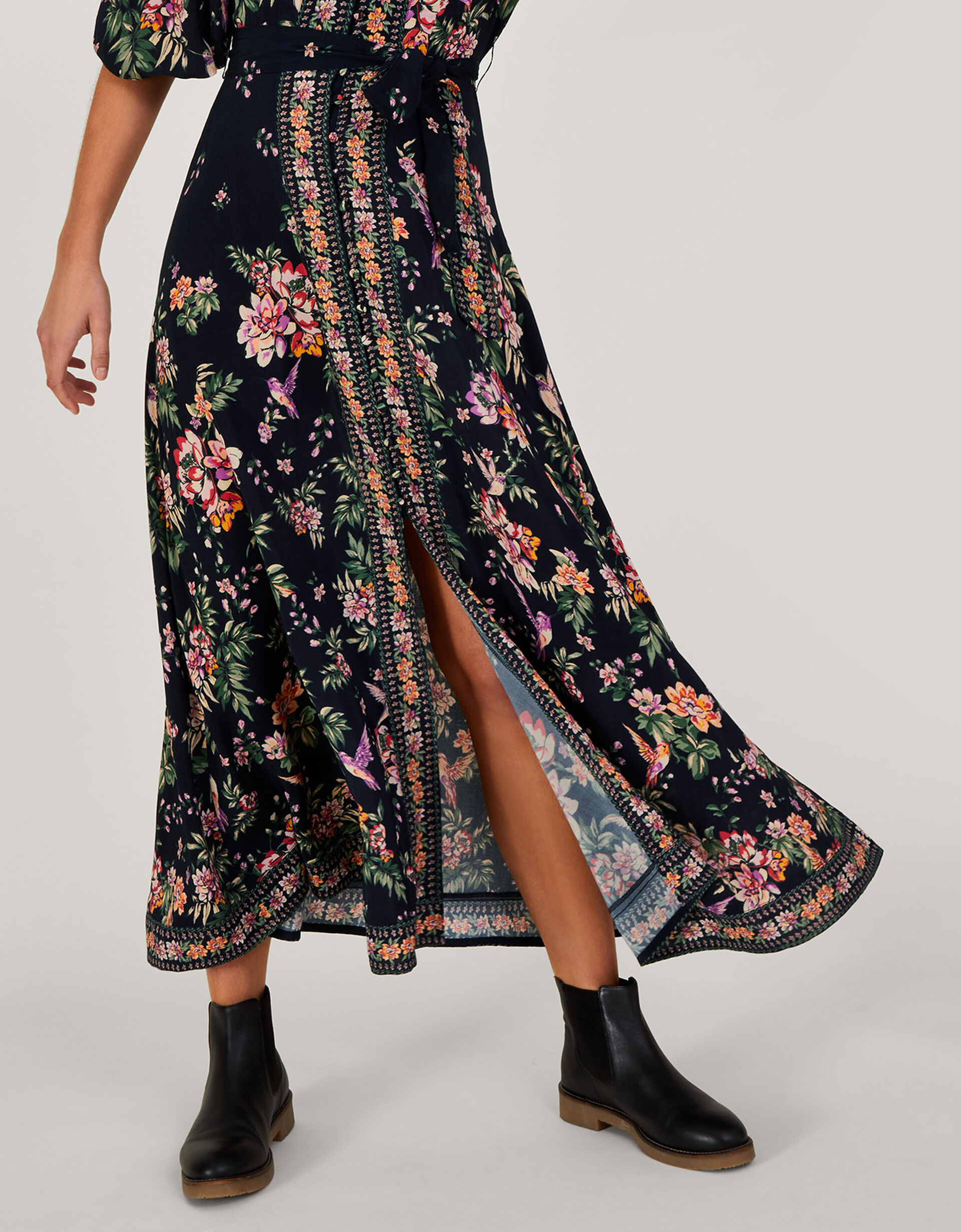 Pruella Shirt Dress in Sustainable Viscose Black