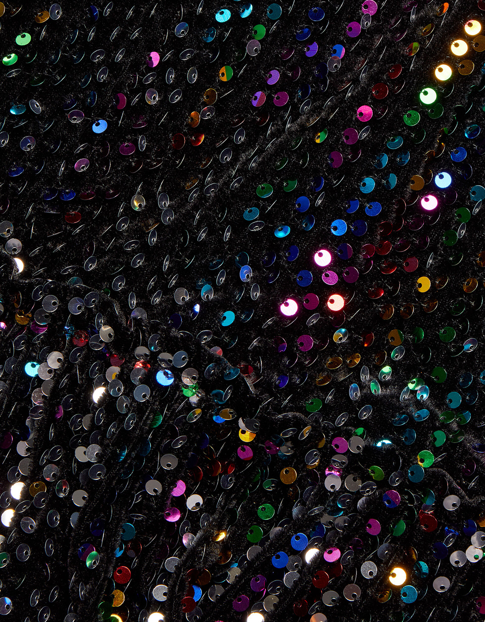 Rainbow Sequin Disco Dress Multi