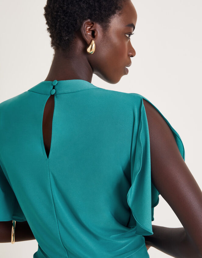 Deb Drape Jersey Top Teal | Tops & T-shirts | Monsoon UK.