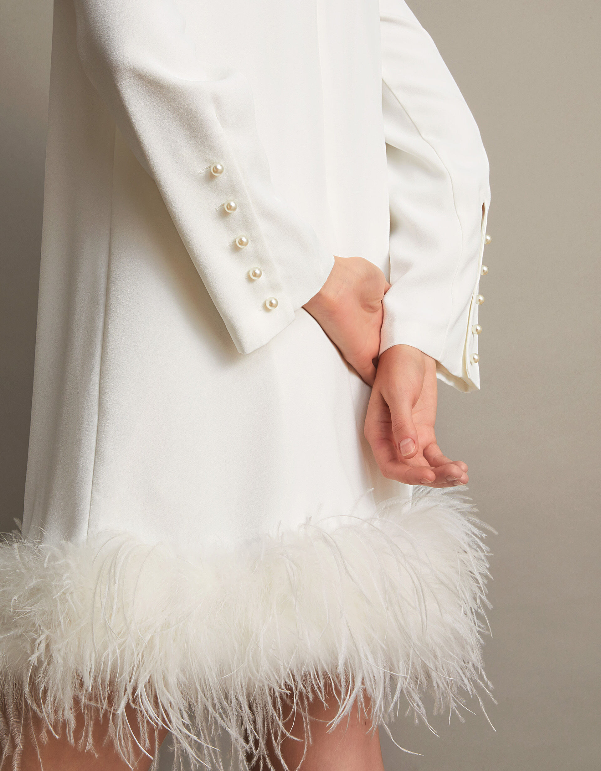 Andrea Feather Wedding Dress Ivory | Wedding Dresses | Monsoon UK.