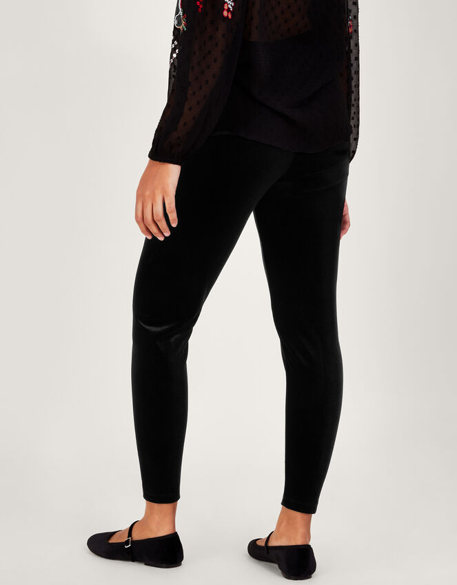 Velvet Leggings Black