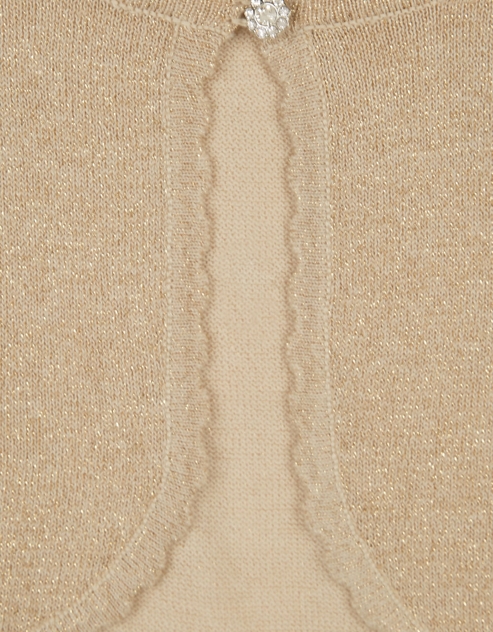 Niamh Crystal Knitted Cardigan Gold | Girls' Cardigans | Monsoon UK.
