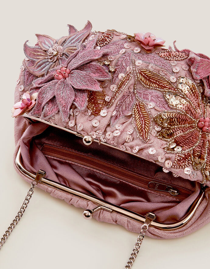 Bloom Floral Embellished Clutch Bag | Bags & Purses | Monsoon UK.