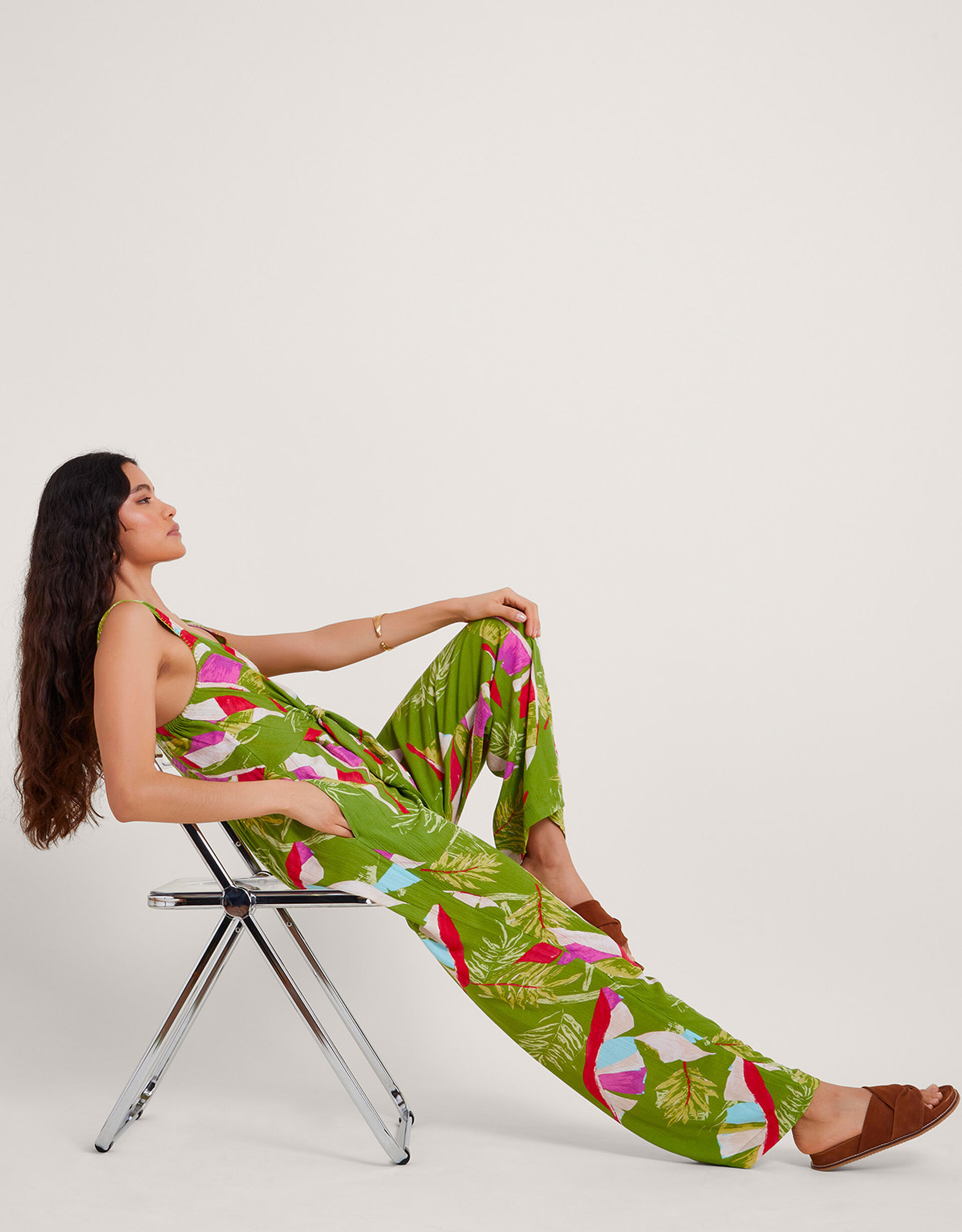 Amina Floral Jumpsuit Green | Jumpsuits | Monsoon UK.