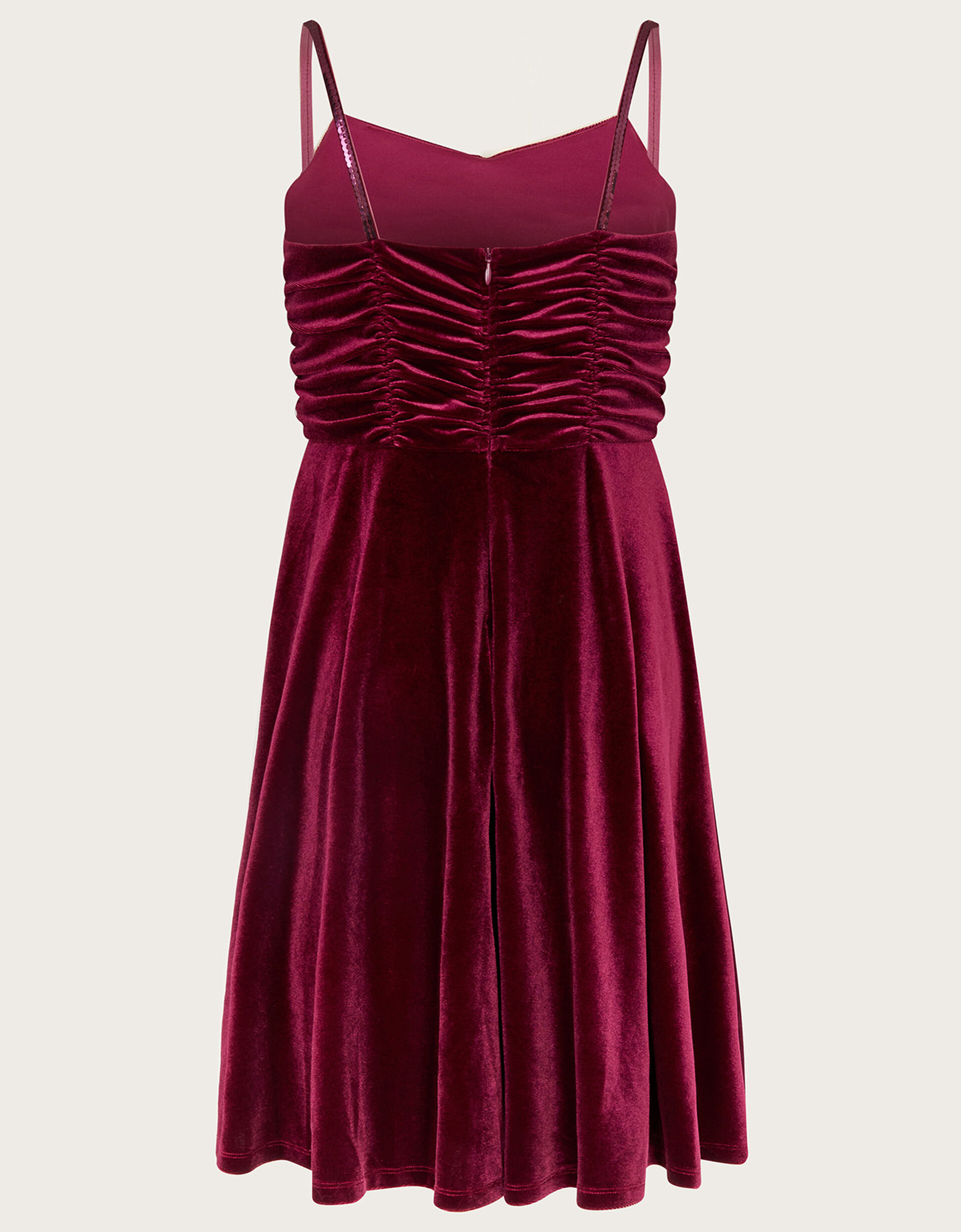 Velvet Ruched Strappy Prom Dress | Girls' Dresses | Monsoon UK.