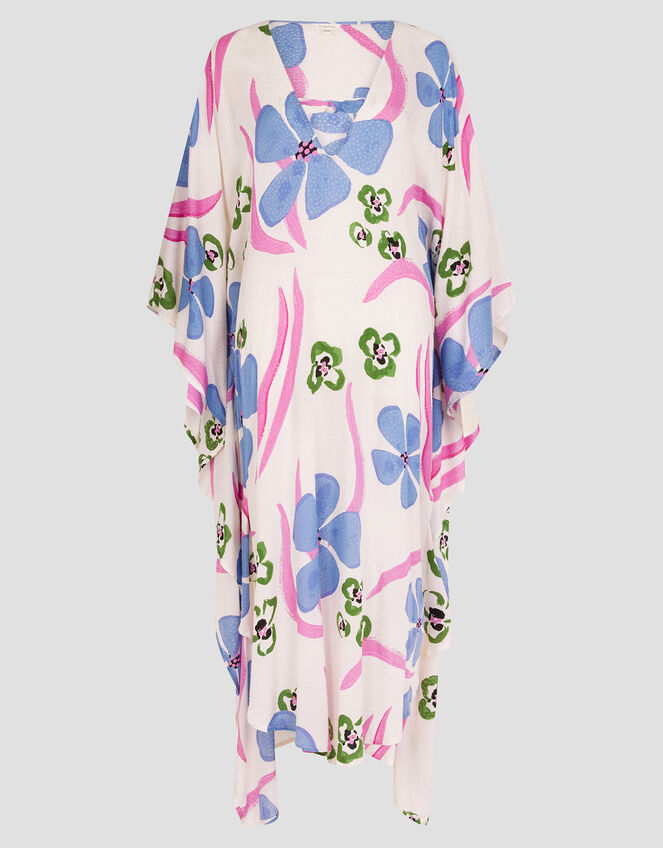 Fiona Maxi Print Kaftan Ivory