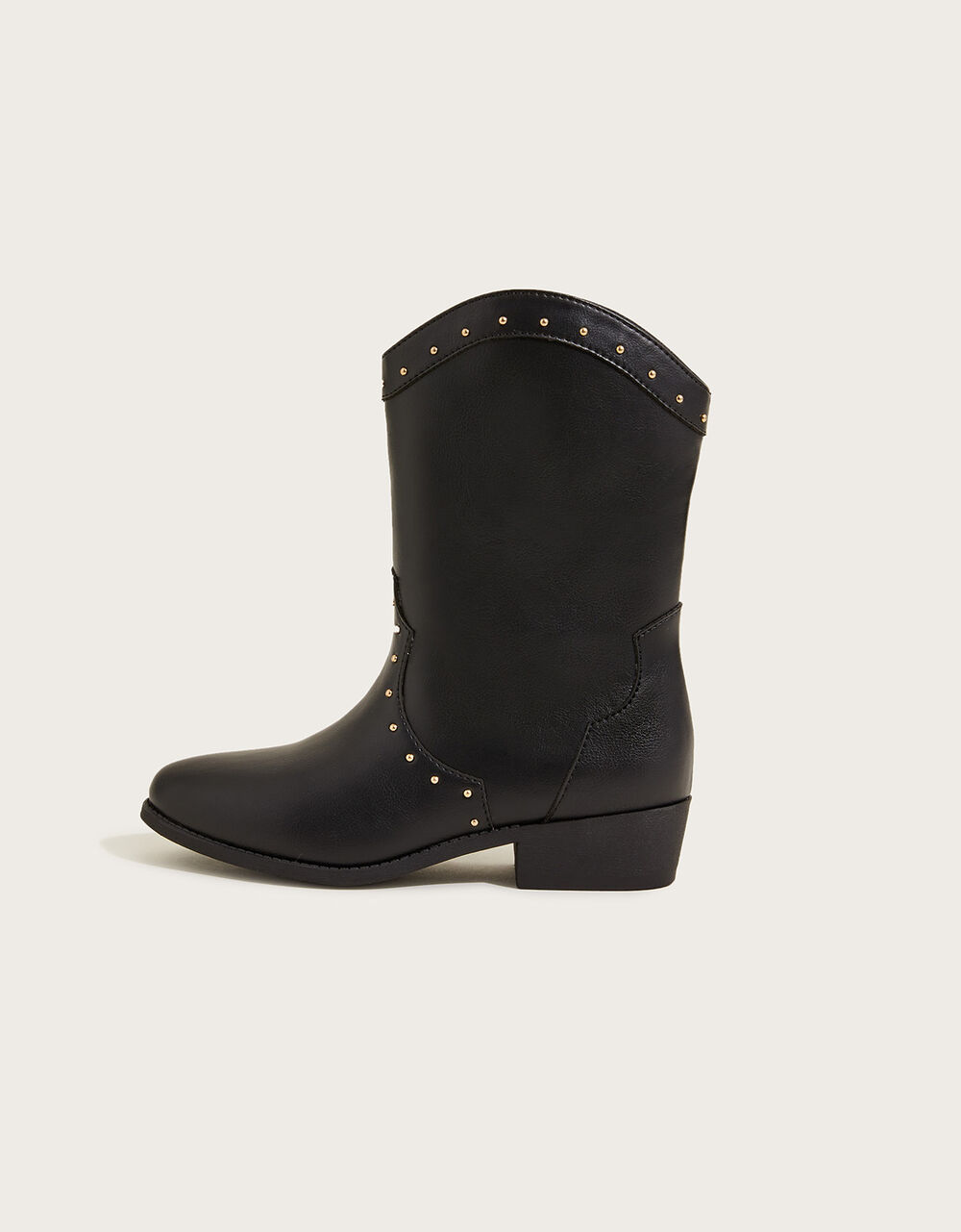 Studded Cowgirl Boots Black | Girls' Boots | Monsoon UK.