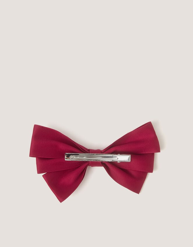 School Bow Hair Clip Red | Accessories | Monsoon UK.