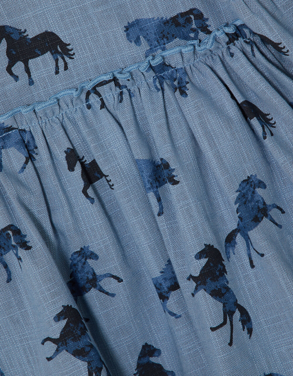 Horse Print Swing Dress Blue | Girls' Dresses | Monsoon UK.