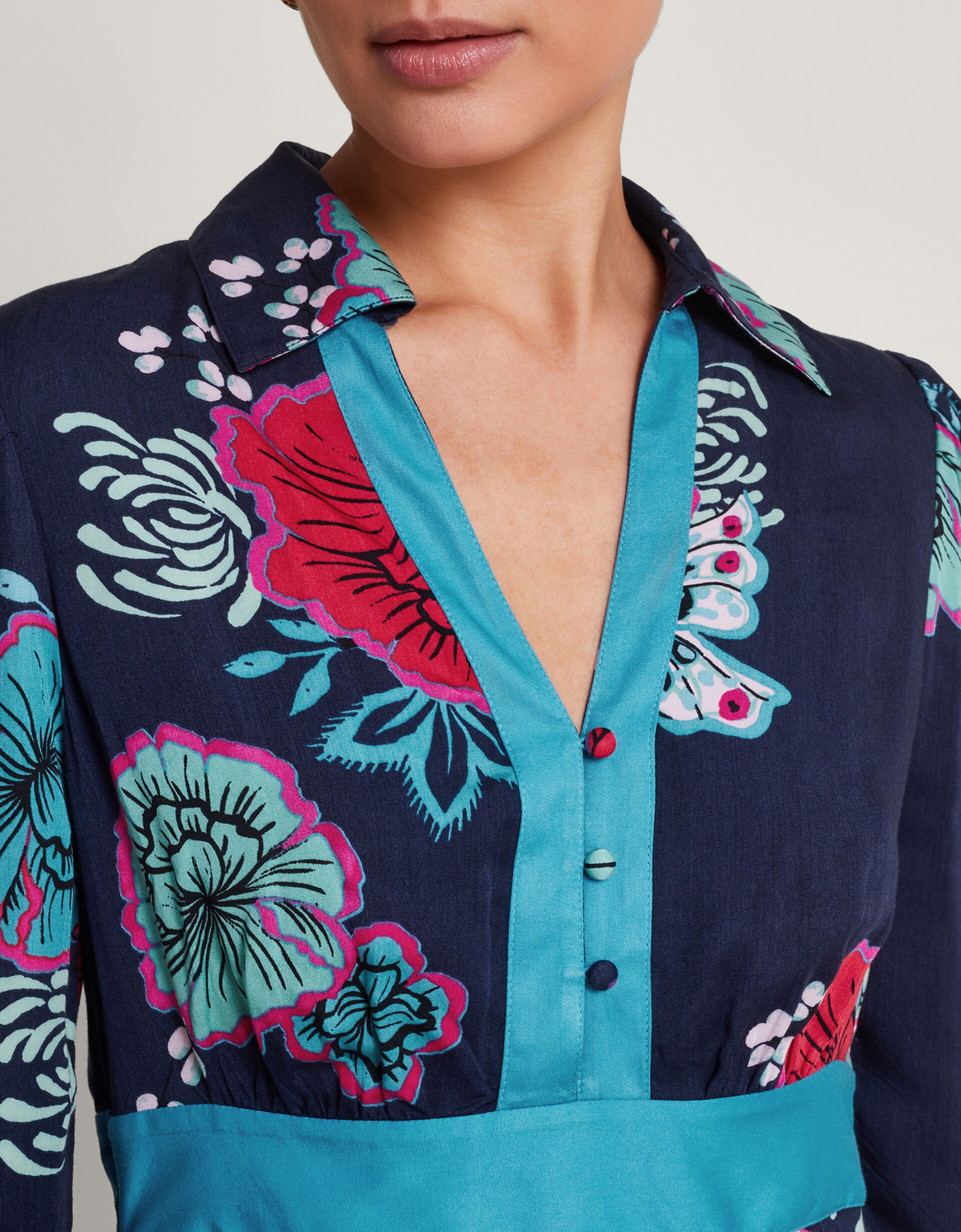 Esme Shirt Dress Blue | Day Dresses | Monsoon UK.
