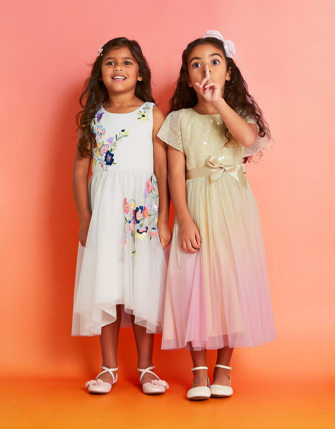 Saffron Ombre Sequin Dress Multi | Girls' Dresses | Monsoon UK.