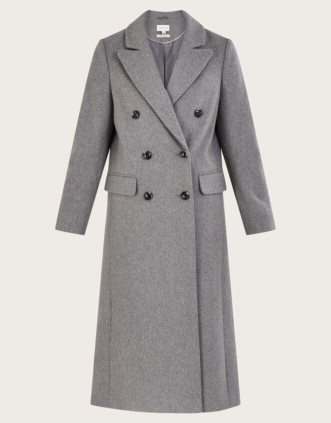 Fay Double Breasted Coat Grey | Women's Coats | Monsoon UK.