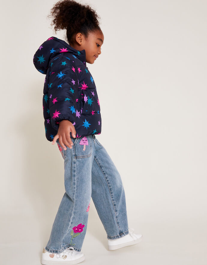 Star Print Puffer Jacket Multi | Girls' Coats & Jackets | Monsoon UK.