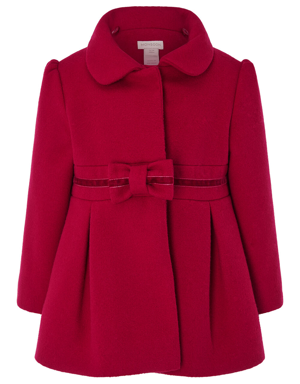 Baby Bow Coat Red | Coats & Jackets | Monsoon UK.
