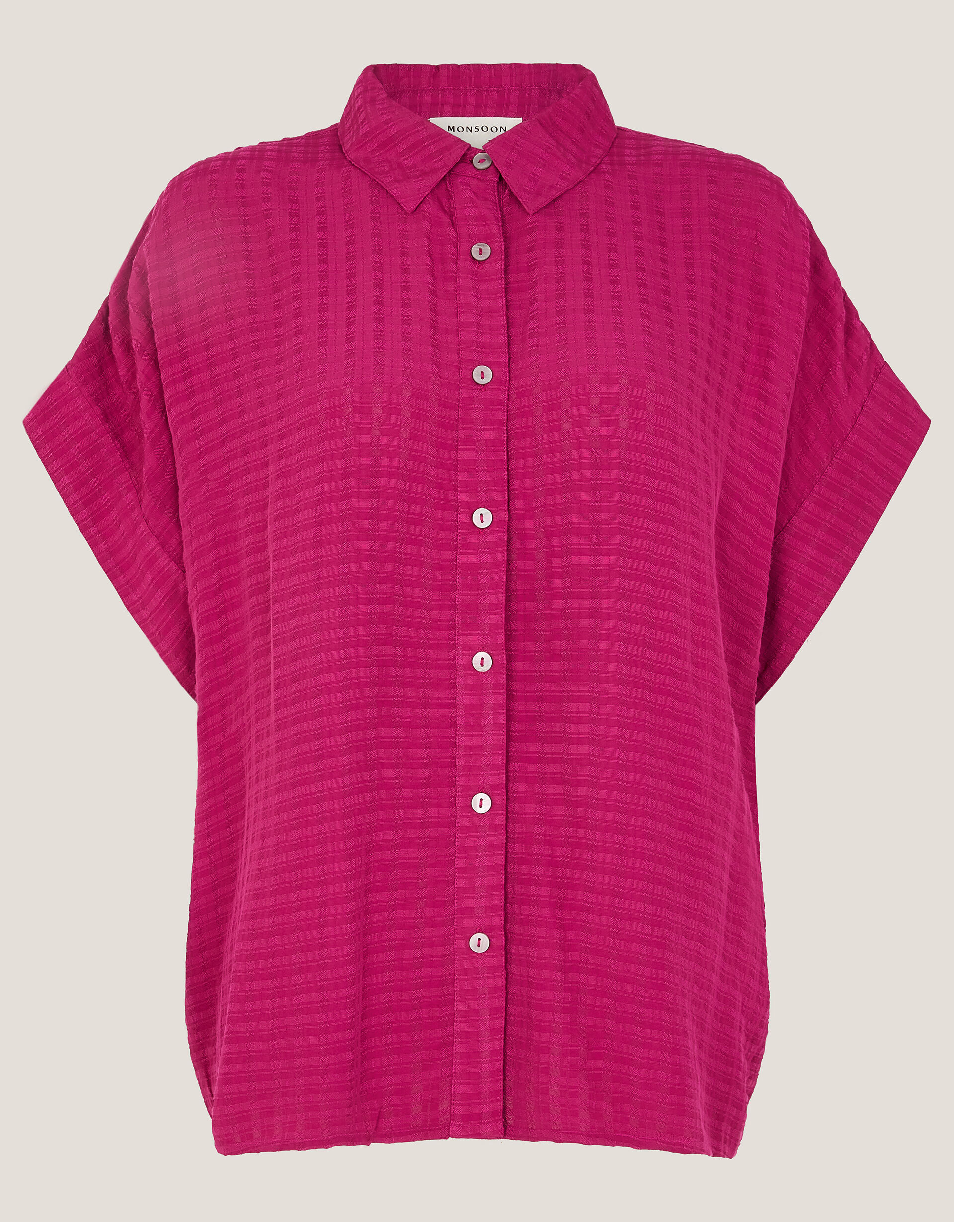 Paige Slouchy Shirt Pink | Tops & T-shirts | Monsoon UK.